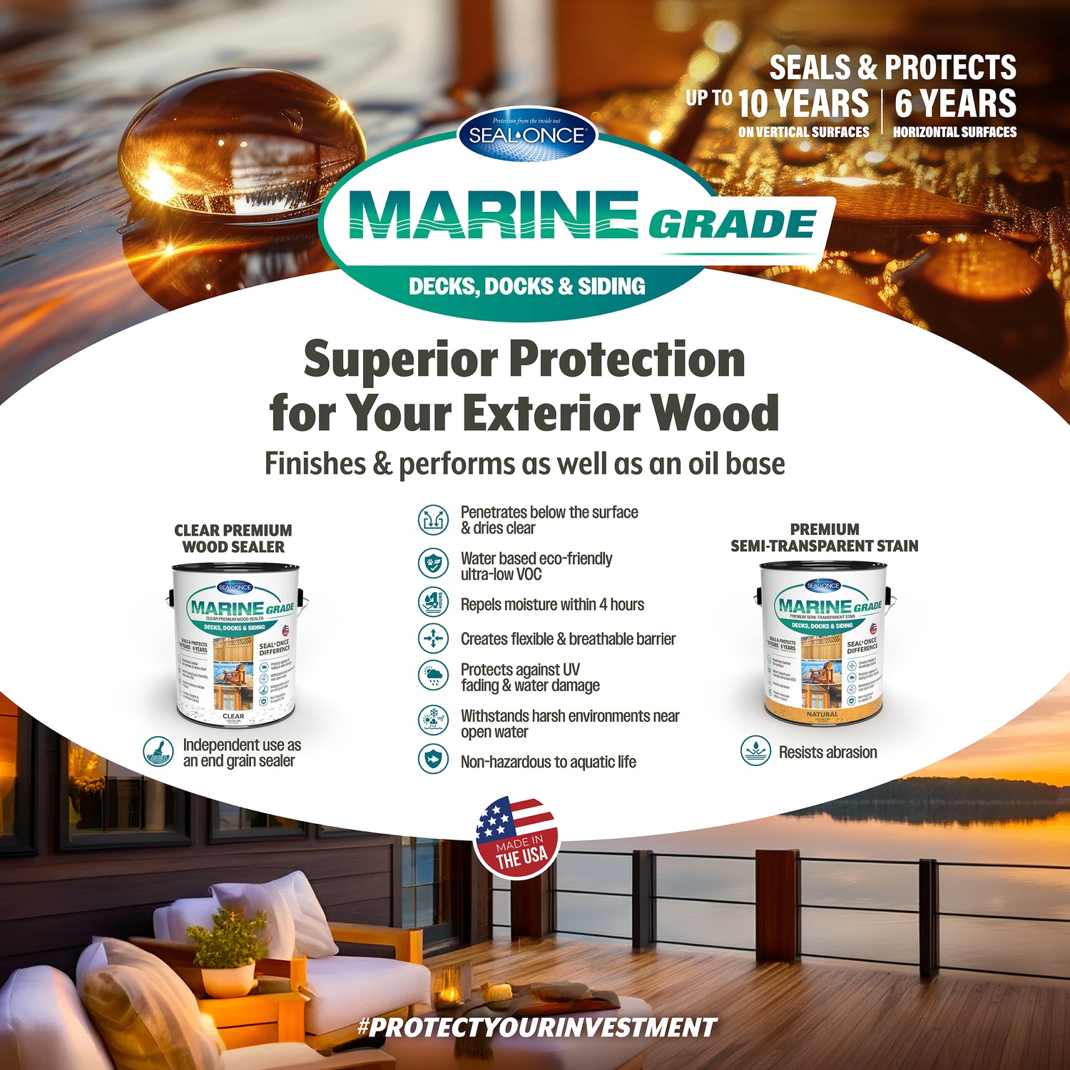 SEAL-ONCE® Official Website | Waterproofing Sealers & Stains – U-C Coatings